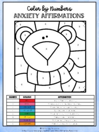 Winter Color by Affirmation - Mental Health Anxiety Depression ...