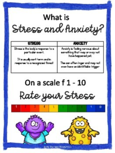 Build Your Own Worry Monster Mini-Lesson - Anxiety Fear Activity ...