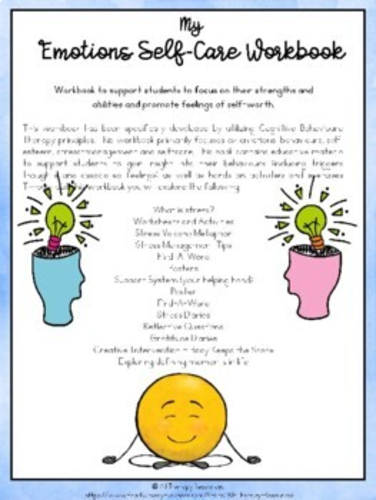 Behaviour Support: My Emotions Self-Care Workbook Social Emotional ...