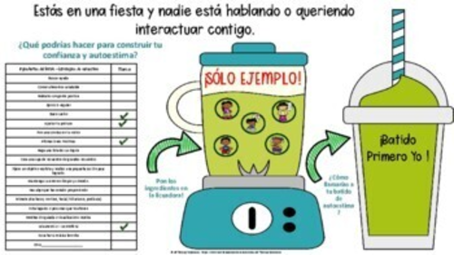 SPANISH VERSION -Create Your Own Self Esteem Smoothie - Creative ...