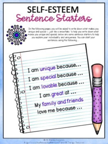 Self-Esteem Winter Counseling Lesson - Social Emotional Learning ...