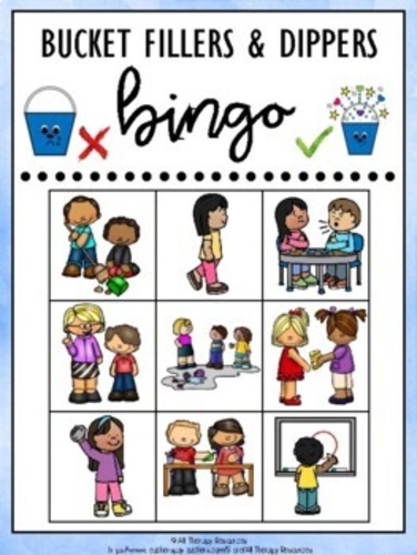 Bucket Filling and Bucket Dippers BINGO GAME | Teaching Resources