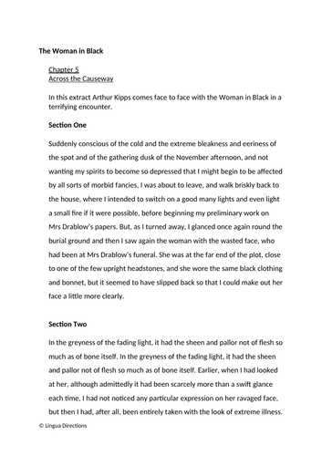 THE WOMAN IN BLACK. CHAPTER 5. ENCOUNTER WITH THE WOMAN IN BLACK ...