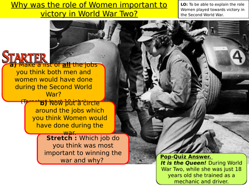 Why was the role of Women important to victory in World War Two ...