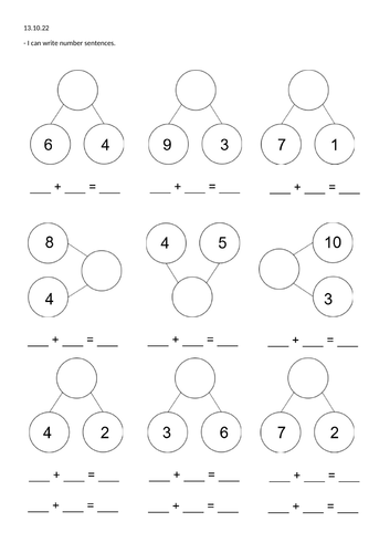 Year 1 Writing Number Sentences | Teaching Resources Year 1 Writing Number Sentences | Teaching Resources
