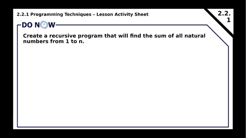 OCR ALevel Computer Science 2.2.1 Lessons | Teaching Resources