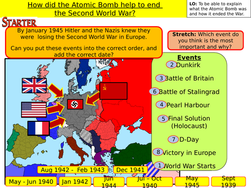 How did the Atomic Bomb help to end the Second World War? | Teaching ...