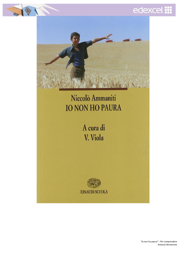 IO NON HO PAURA -BOOKLET COMPLETO | Teaching Resources