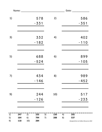 300 Formal Maths Practise Worksheets | Teaching Resources