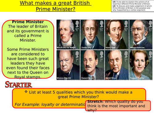 What makes a great British Prime Minister? | Teaching Resources