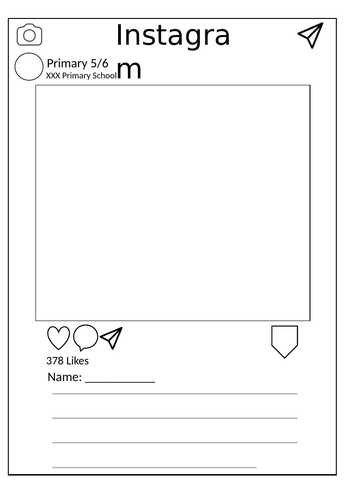 Editable Instagram Template | Teaching Resources Editable Instagram Template | Teaching Resources
