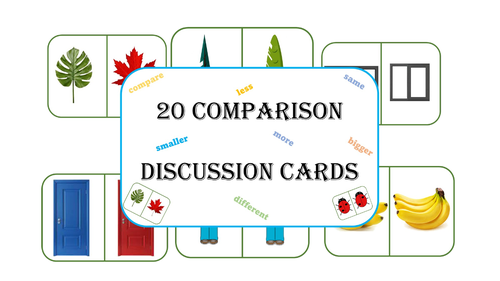 20 Comparison Flashcards | Teaching Resources