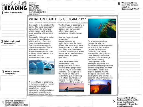 Guided reading and vocabulary activities- Tourism | Teaching Resources