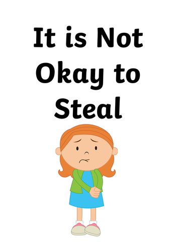 It is Not Okay to Steal Social Story | Teaching Resources
