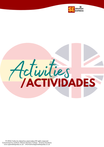 English - Spanish cognates workbook with activities for the classroom ...