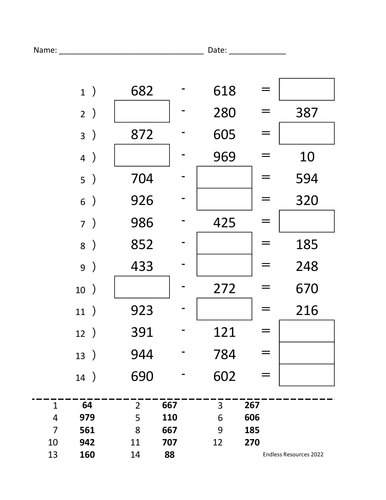 300 Box Maths Worksheets - Add, Subtract, Times, Divide | Teaching ...