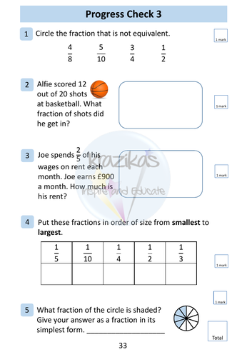 Fractions Workbook - Functional Skills Maths - Entry Level 3 | Teaching ...