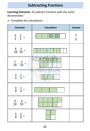 Fractions Workbook - Functional Skills Maths - Entry Level 3 | Teaching ...