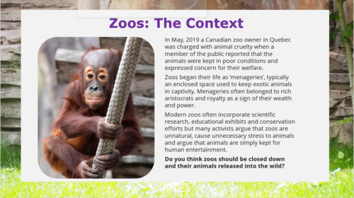The Ultimate Discussion Pack-Are Zoos Cruel? | Teaching Resources