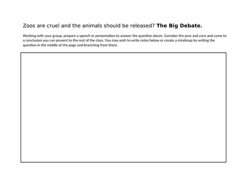 The Ultimate Discussion Pack-Are Zoos Cruel? | Teaching Resources