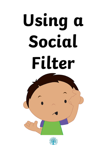 Using a Social Filter Social Story | Teaching Resources