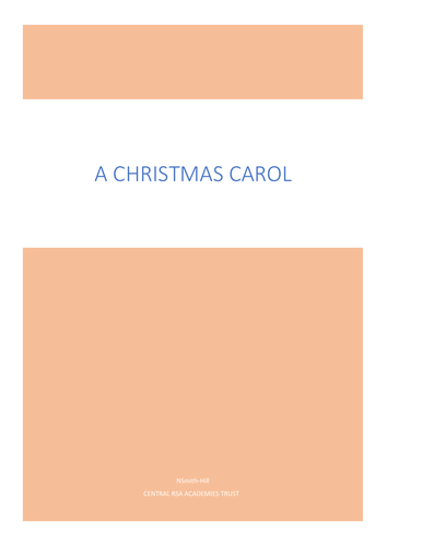 An abridged script for a Christmas Carol by Charles Dickens. | Teaching ...