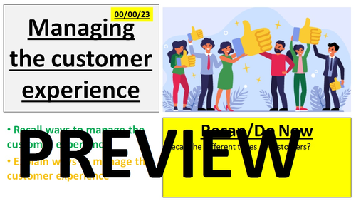 Unit 4 Customers and communication - Task 1 (LO1, 2, 5) OCR Cambridge ...