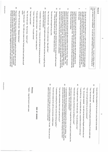 AQA GCSE English Lang Paper 1 The Old Man &the Sea Creative reading ...