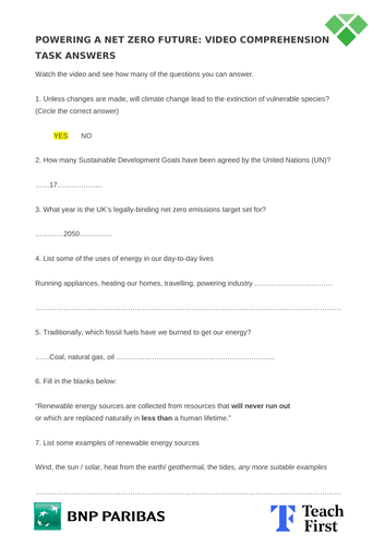 Renewable Energy and Electricity: Powering a Net Zero Future (GCSE ...