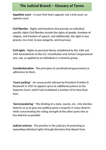 US Supreme Court and US Constitution. US Government and Politics ...