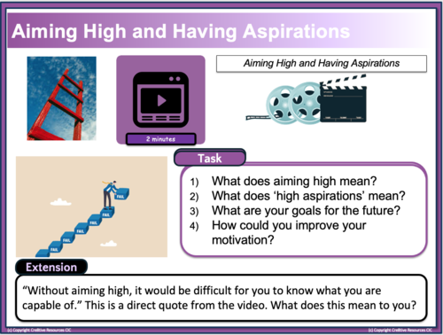 Ambition Life Goals Careers | Teaching Resources