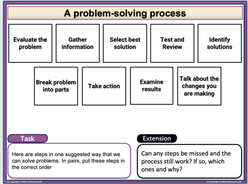 Problem Solving Skills | Teaching Resources