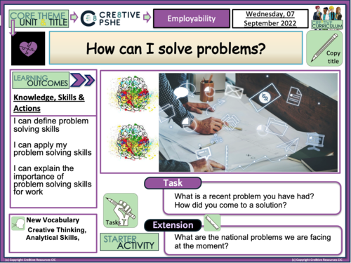 Problem Solving Skills | Teaching Resources
