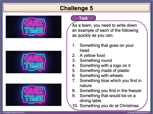 Teamwork Challenge Lesson | Teaching Resources