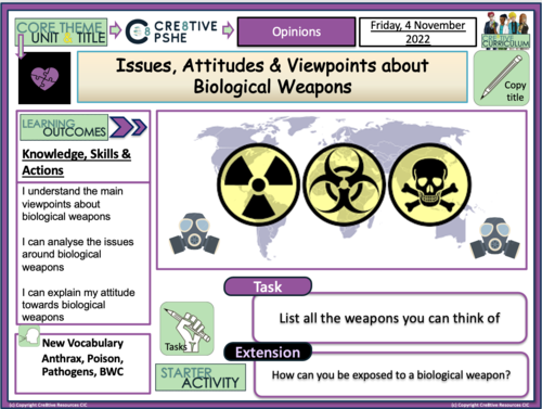 Biological Weapons | Teaching Resources