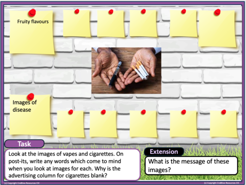 Vaping - PSHE lesson | Teaching Resources
