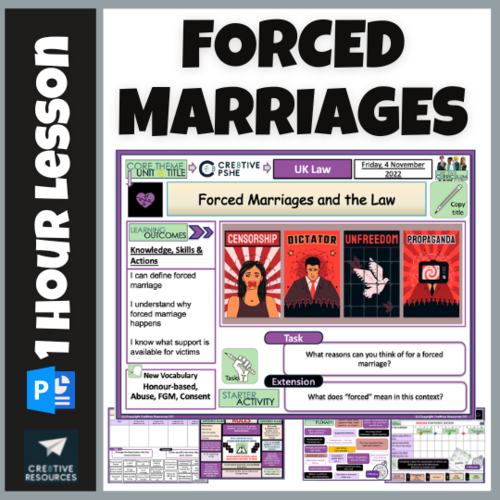 Forced Marriage & the Law | Teaching Resources