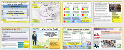 Striking and Trade unionism | Teaching Resources