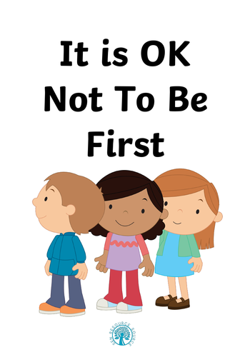 It is OK Not to Be First Social Story | Teaching Resources
