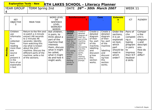 Year 6 Literacy Plans Autumn Spring Summer Sats Revision Weeks Roald ...
