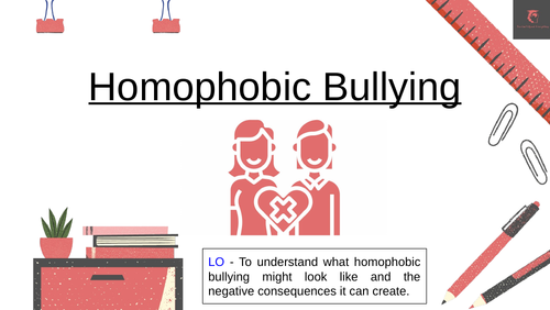 Homophobic Bullying Form Time Tutorial PSHE | Teaching Resources