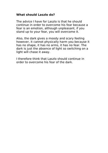 The Dark by Lemony Snicket Planning Year 2 Year 3 | Teaching Resources