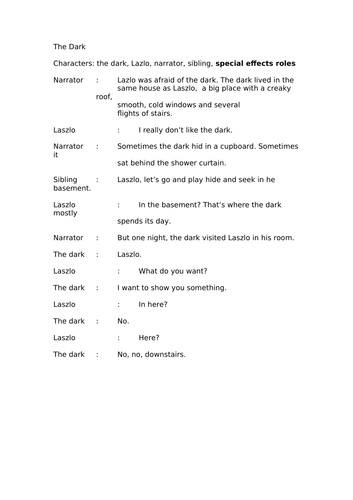 The Dark by Lemony Snicket Planning Year 2 Year 3 | Teaching Resources