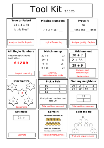 Maths Tool Kit | Teaching Resources
