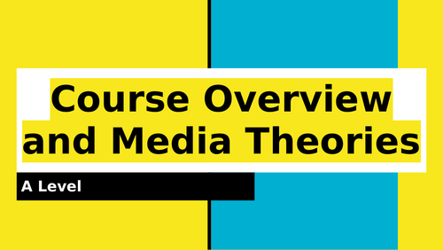 Media Theories | Teaching Resources