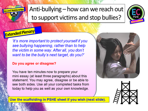 Anti Bullying PSHE Lesson | Teaching Resources