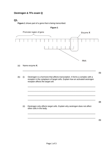 AQA A level Biology – 3.8 The control of gene expression -3 Reg of ...