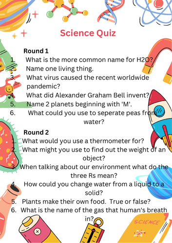 Science Quiz | Teaching Resources