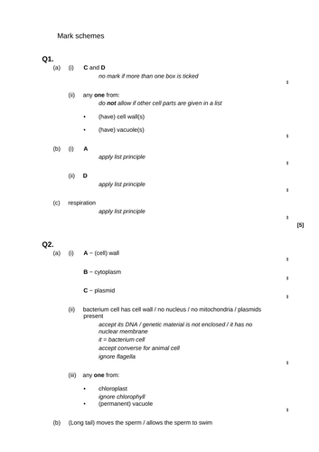 AQA GCSE Biology B1.04 Specialisation in Animal Cells | Teaching Resources