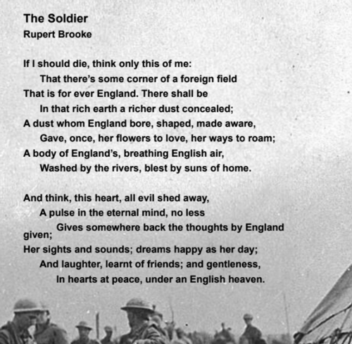 'The Soldier' by Rupert Brooke - Lesson + Study Guide | Teaching Resources